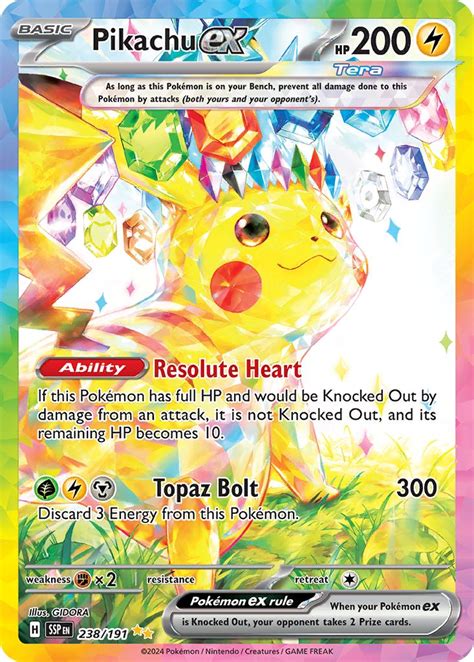 Pikachu Tera Ex Pokemoncard