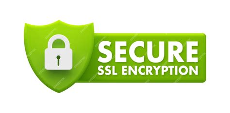 Premium Vector Secure Ssl Encryption Badge Digital Data Protection And Internet Security