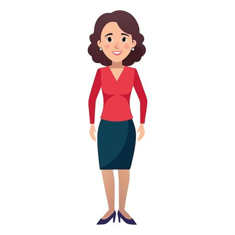 Standing Woman Clipart Vector Illustration Premium Ai Generated Vector