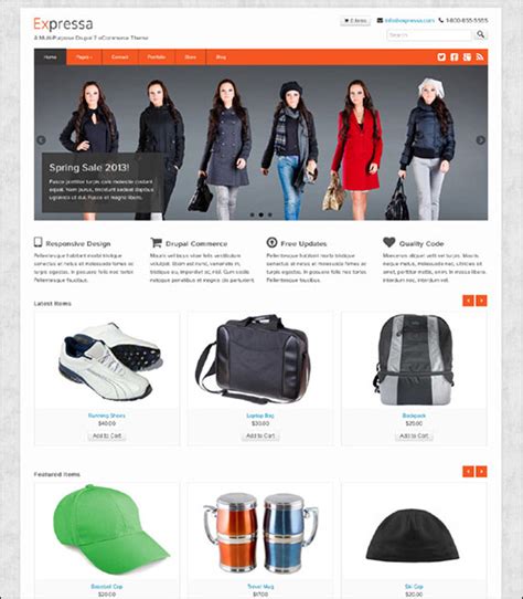 expressa drupal responsive business ecommerce theme on behance