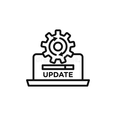 Loading Process Update Icon Logo Sign Vector Outline Stock Vector