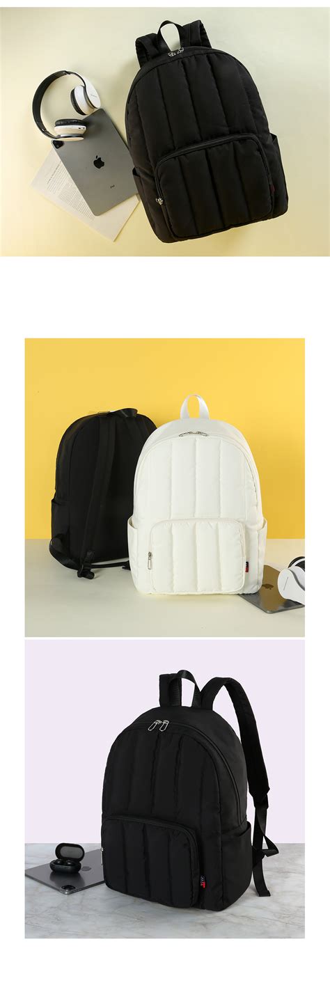 베이직 캐주얼 패딩백팩 직장인 대학생 여자 백팩 패션가방