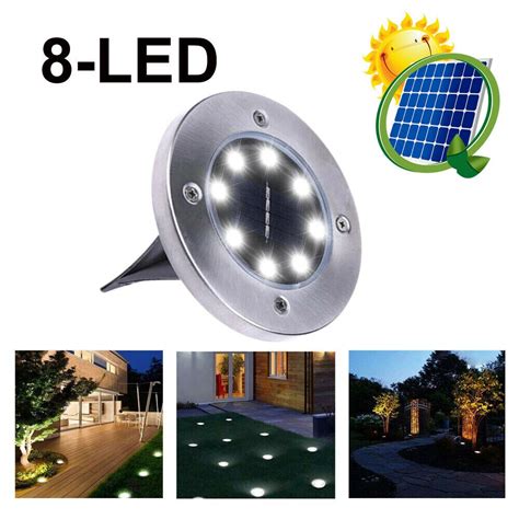 IP65 Waterdicht Landschap Verlichting Solar 8 Leds Grandado