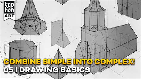 Combine Simple Into Complex Drawing Basics 05 Youtube