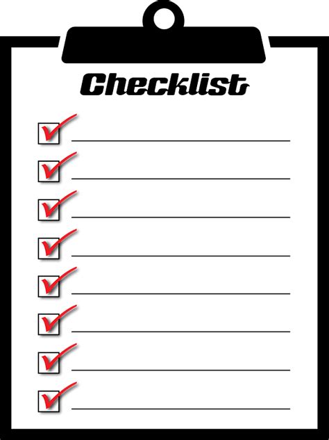 Checklist Free Vector Clipart Images On