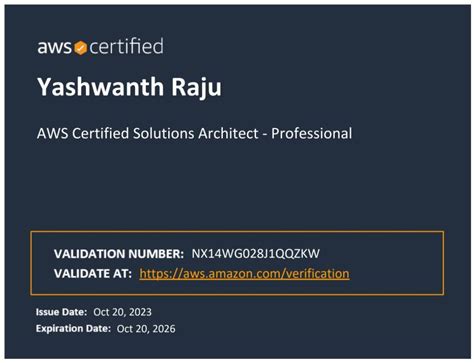 Yashwanth Raju On Linkedin Excited To Share My Accomplishment Of Earning The Aws Certified