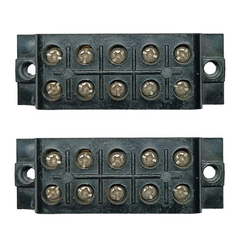 Control Panel 30a 5 Way Bakelite Connector Strip Double Row Barrier