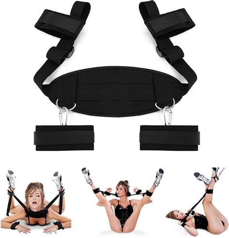 Sm Bondage Set Kunstleder Open Thigh Spreader Körper Fessel Set Hand Fuß Fesseln Sm Spiel