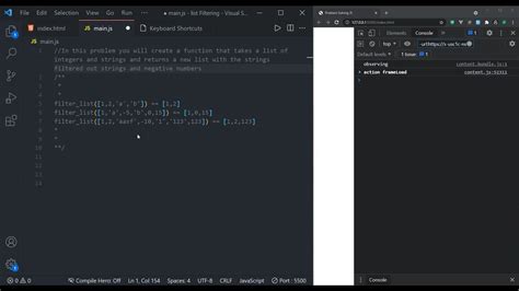 Problem Solving With Javascript Filtered Out Strings And Negative Numbers Youtube