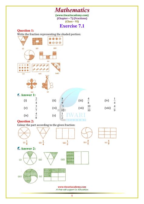 Understanding Fractions In Class 6 Maths