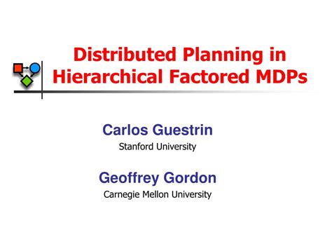 Ppt Distributed Planning In Hierarchical Factored Mdps Powerpoint