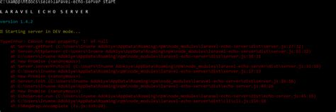 Php Laravel Echo Server Cannot Read Property 1 Of Null Stack