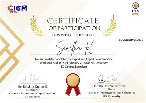 Swetha K On Linkedin Exim Bank Workshop🤩 23 2 2024 I Am Thrilled To Announce Dept Of Mgmt And…
