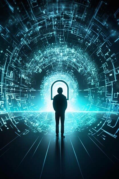 Premium Ai Image Concept Of Cyber Security User Type Login And