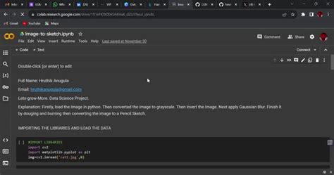Hruthik Anugula On Linkedin Letsgrowmore Innovation Imagetosketch