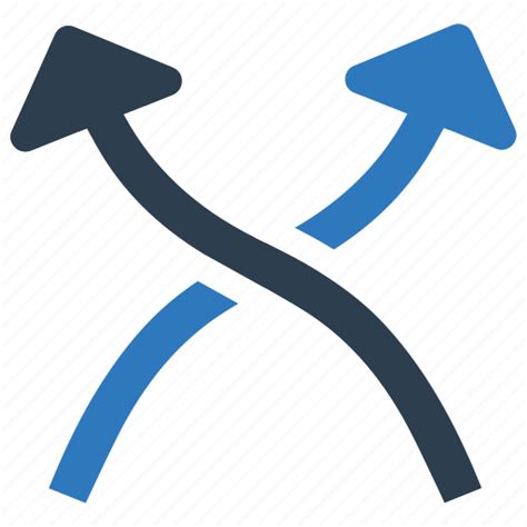arrow arrows direction intersection point pointer icon