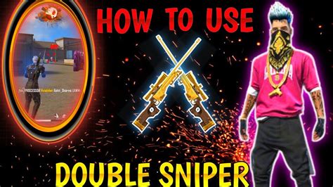 how to use double sniper in free fire after update double sniper kaise use kare gerena