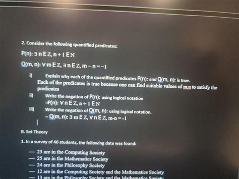hi everyone can anyone confirm if my solution is correct to i ii and iii r discretemath