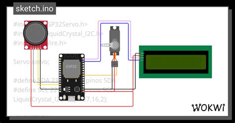 Joystick com servo - Wokwi ESP32, STM32, Arduino Simulator