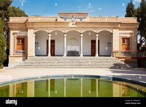 Facade Of The Zoroastrian Fire Temple In Yazd Enshrining The Holy