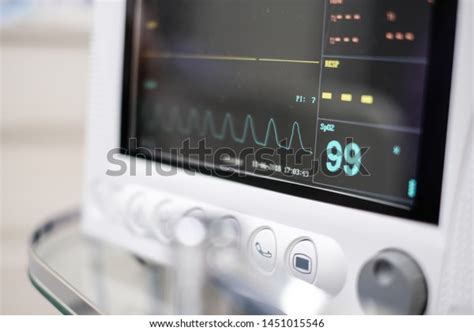 Close Patient Monitor Oxygen Saturation Level Stock Photo Shutterstock