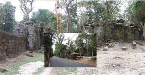 រីករាយណាស់ អាជ្ញាធរជាតិអប្សរាចាប់ផ្តើមជួសជុលខ្លោងទ្វារខាងត្បូងប្រាសាទតាព្រហ្មហើយ Khmerload