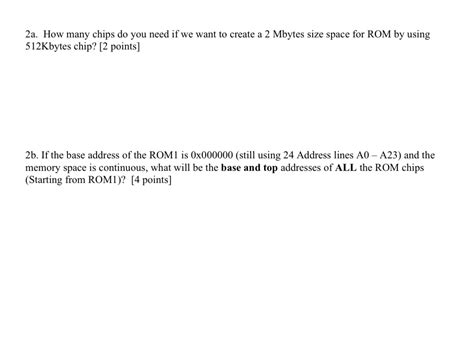 Solved 2a How Many Chips Do You Need If We Want To Create A Chegg Com