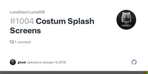 Costum Splash Screens Issue LumaTeam Luma DS GitHub