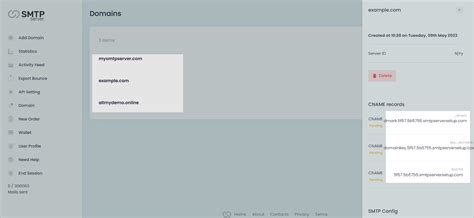 multiple domains on one ip smtpserver
