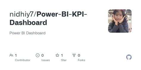GitHub Nidhiy Power BI KPI Dashboard Power BI Dashboard