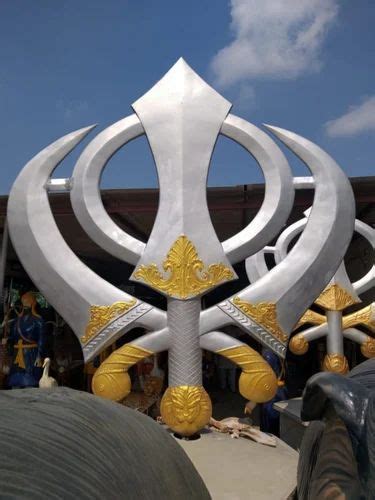 Traditional Fiber Glass Khanda For Temple At ₹ 10000 Piece In Barnala Id 2853407727562