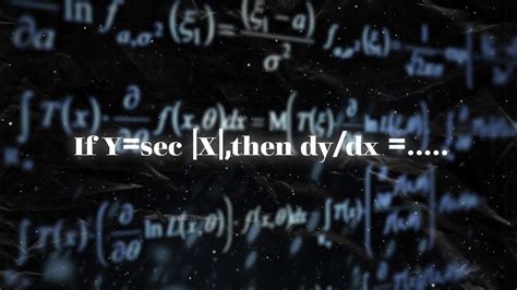 Derivatives Find Y` Of Secx Using Chain Ruletrigand Absolute