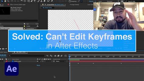 solved can t edit keyframes in after effects youtube