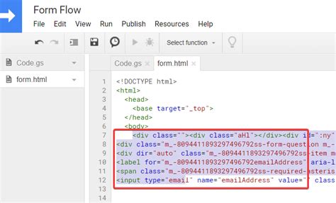 Html Email Embed Google Form In Gmail Using Apps Script Stack Overflow
