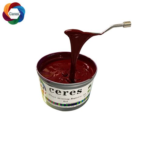 Offset Magnetic Printing Ink Red Color 1kg Can Normal Dry