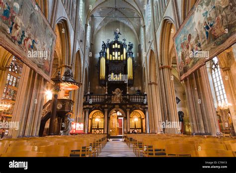 St Salvators Cathedral Sint Salvator Cathedral Interior Bruges Brugge West Flanders
