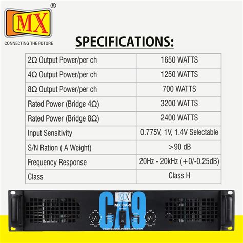Mx High Performance High Power Toroidal Transformer Power Amplifier