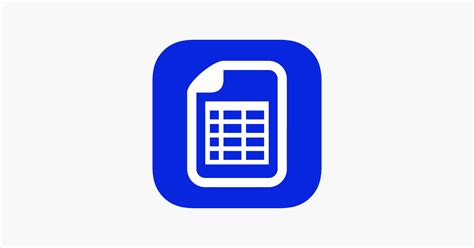 ‎app Store The Spreadsheet App Sheets