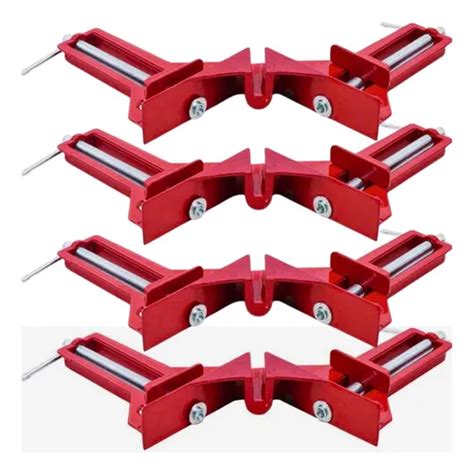 Kt 4 Sargento Angular 90° Graus Grampo Cantoneira Marcenaria Parcelamento Sem Juros