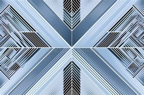 Abstract Geometric Design With Intersecting Lines And Angled Shapes In