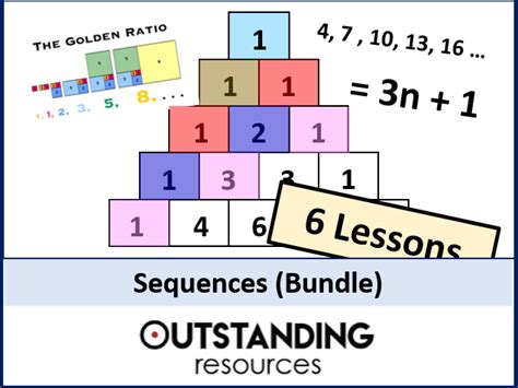 Sequences Bundle 6 Lessons Teaching Resources