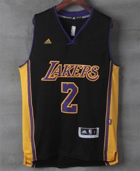 Men 2 Lonzo Ball Swingman Jersey Black Los Angeles Lakers Jersey
