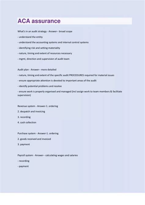 Aca Assurance Questions And Answers With Complete Solution Aca