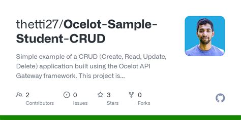 GitHub Thetti27 Ocelot Sample Student CRUD Simple Example Of A CRUD