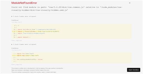 Vue Visually Hidden Examples Codesandbox