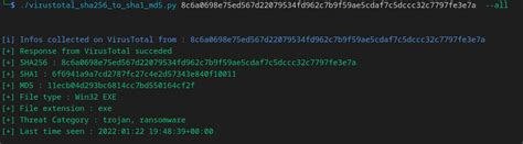GitHub SentinelSamuel Virus Total API S