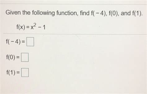 solved given the following function find f 4 f 0 and