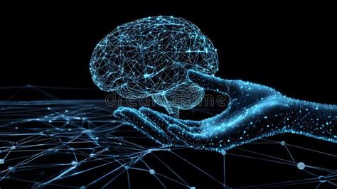 Digital Brain in Hand Abstract Technology, Artificial Intelligence, Neural Networks, Machine ...