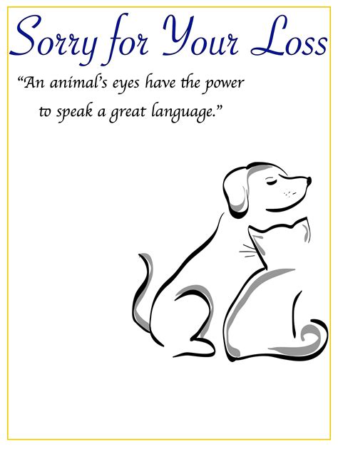 Free Printable Sympathy Cards For Loss Of Dog Free Printable A Z