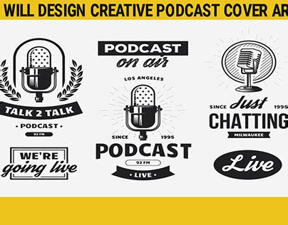 Creative Podcast Projects Photos Videos Logos Illustrations And